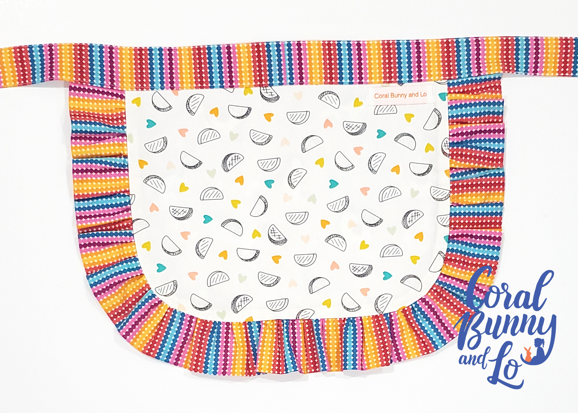 Unicorn Flight Mini Ruffle Apron – Coral Bunny and Lo